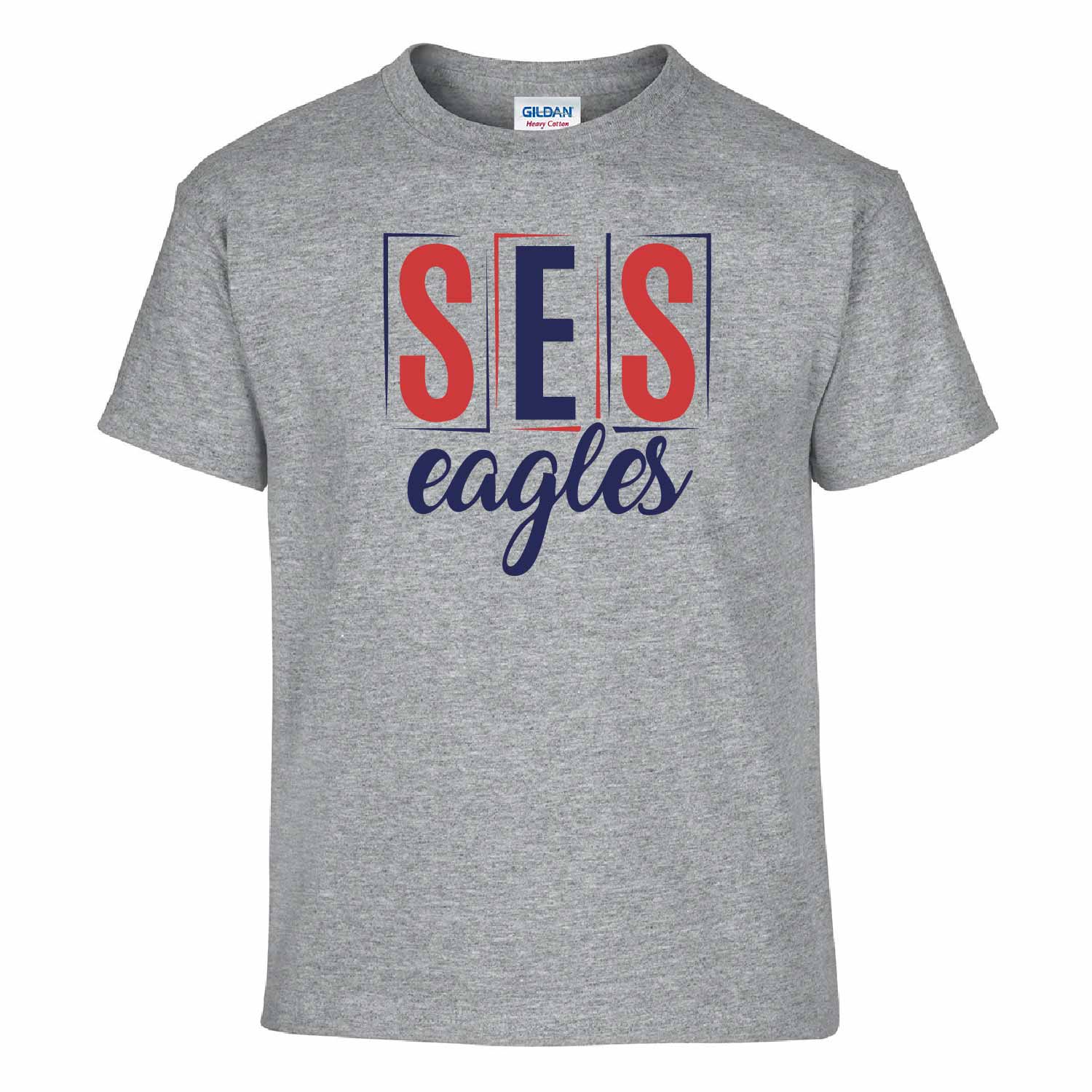 SES Short Sleeve T-Shirt - Grey – Semmes Elementary School Apparel